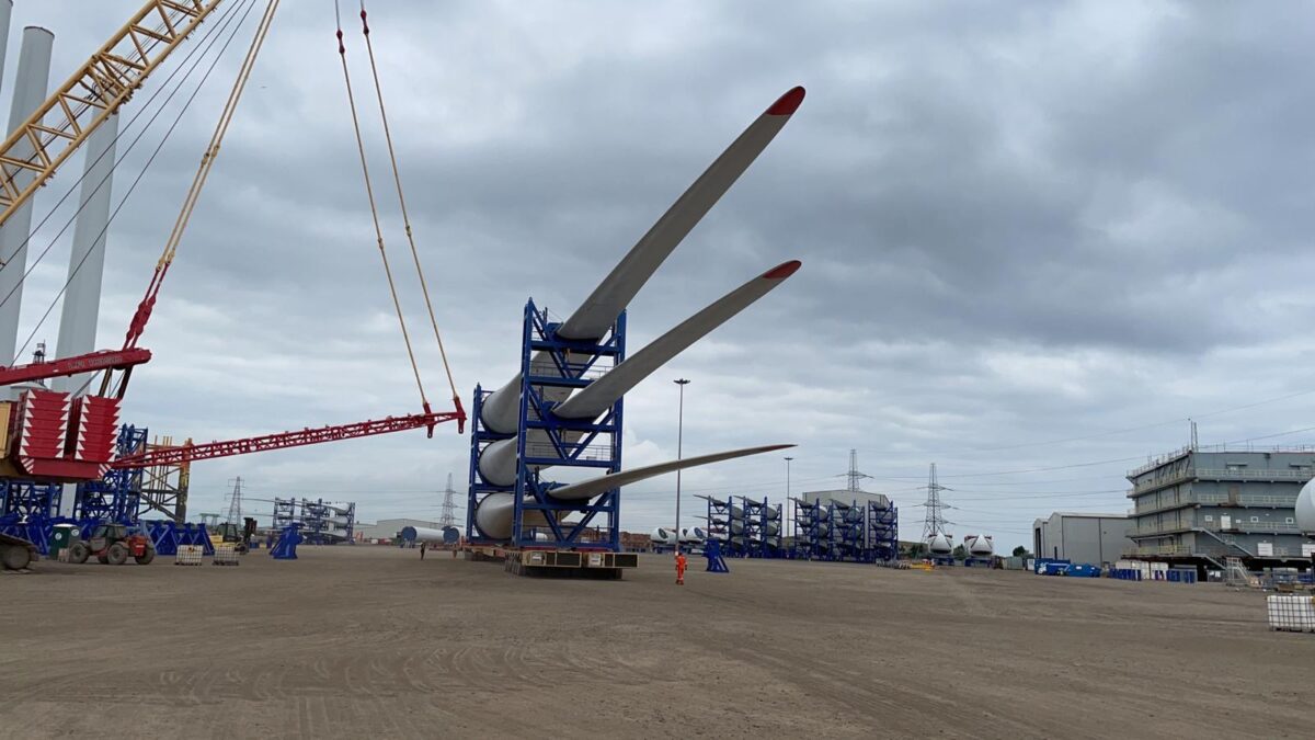 Triton Knoll Offshore Wind Farm Pre-Assembly Load Out - Croft Rigging ...